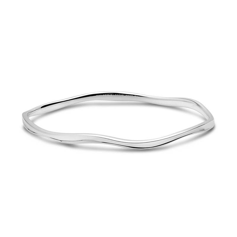 Ebb Tide bangle slim wavy | Handmade Silver Bracelets & Bangles - Daniel Bentley